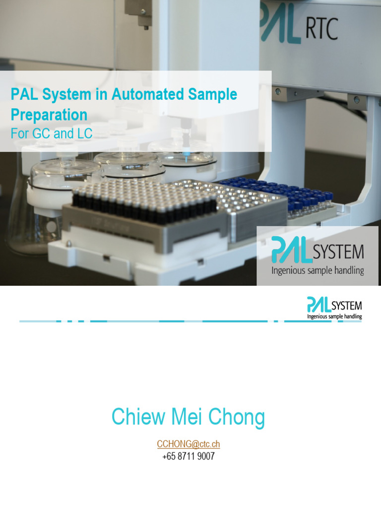 PAL System in Automated Sample Preparation: For GC and LC | Download Free PDF | Liquid ...