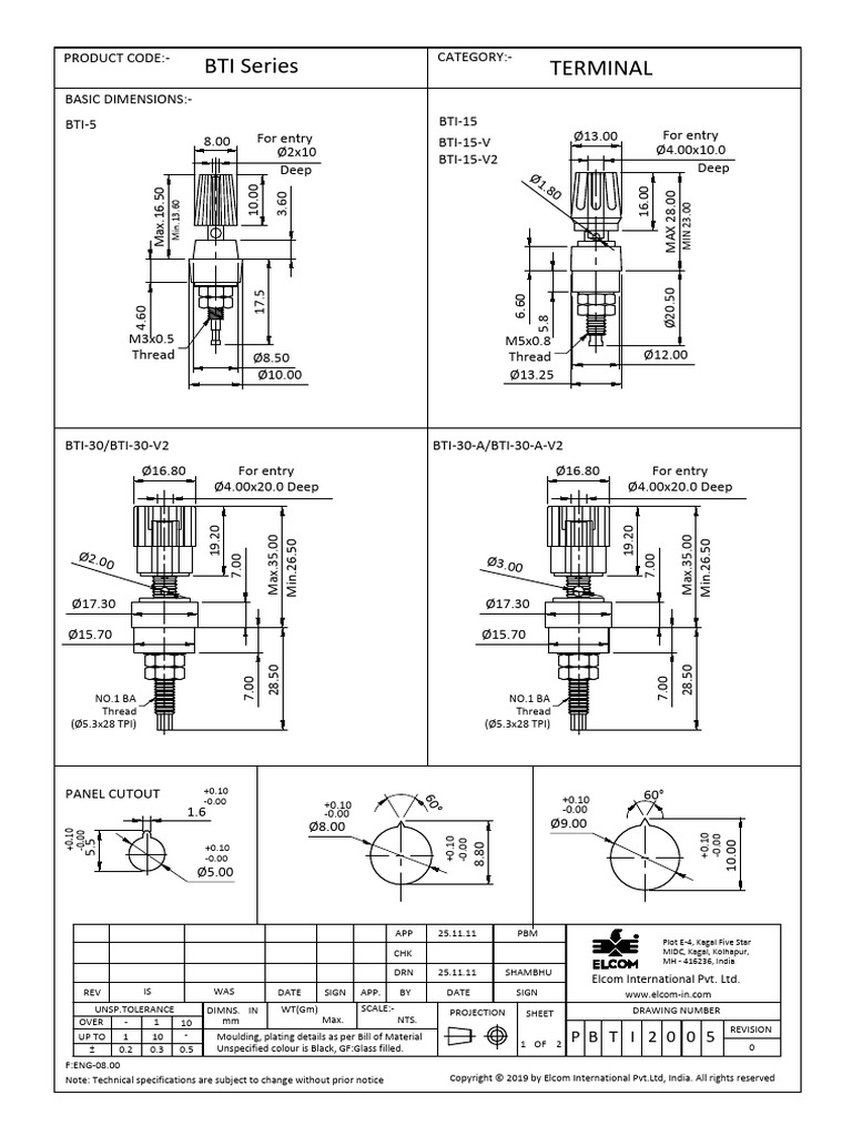 BTI Series 1 | PDF | Building Engineering | Materials