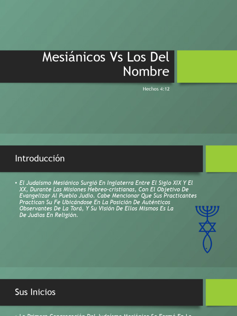 Mesianicos Vs Los Del Nombre | PDF | Jesús | Mesías