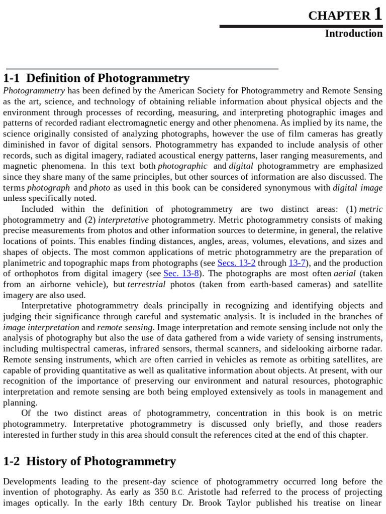Photogrammetry Reference Material | PDF | Topography | Geographic ...