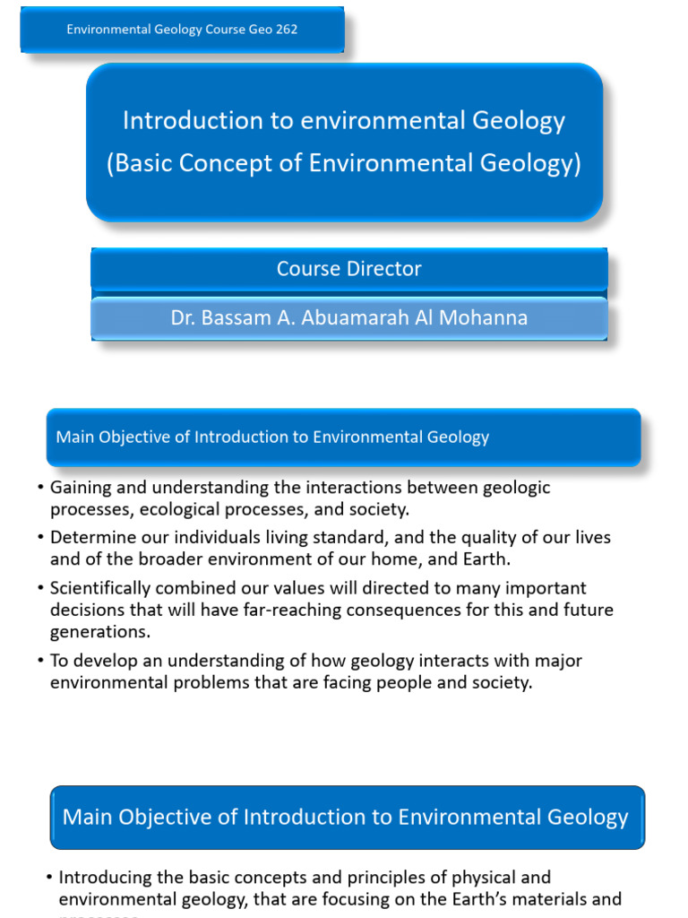 Introduction To Environmental Geology Mod1 | PDF | Earth Sciences ...