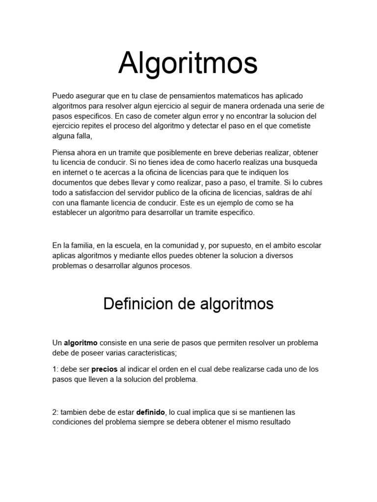 Algoritmos | PDF | Algoritmos