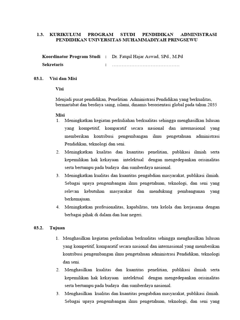 Bahan Untuk Membuat RPS MK Pasca Semester II | PDF