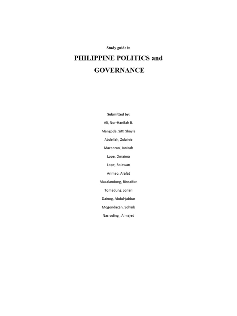 PPG Handout-3 | PDF | Presidents Of The United States | American Government