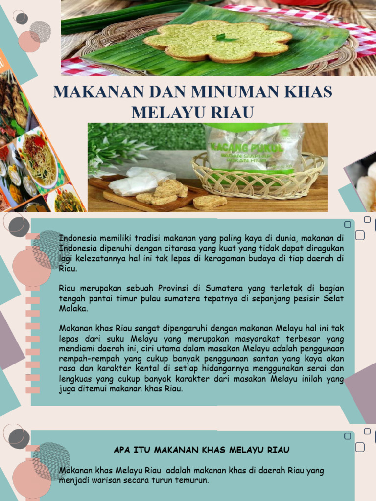 Pengenalan Makanan Khas Riau | PDF