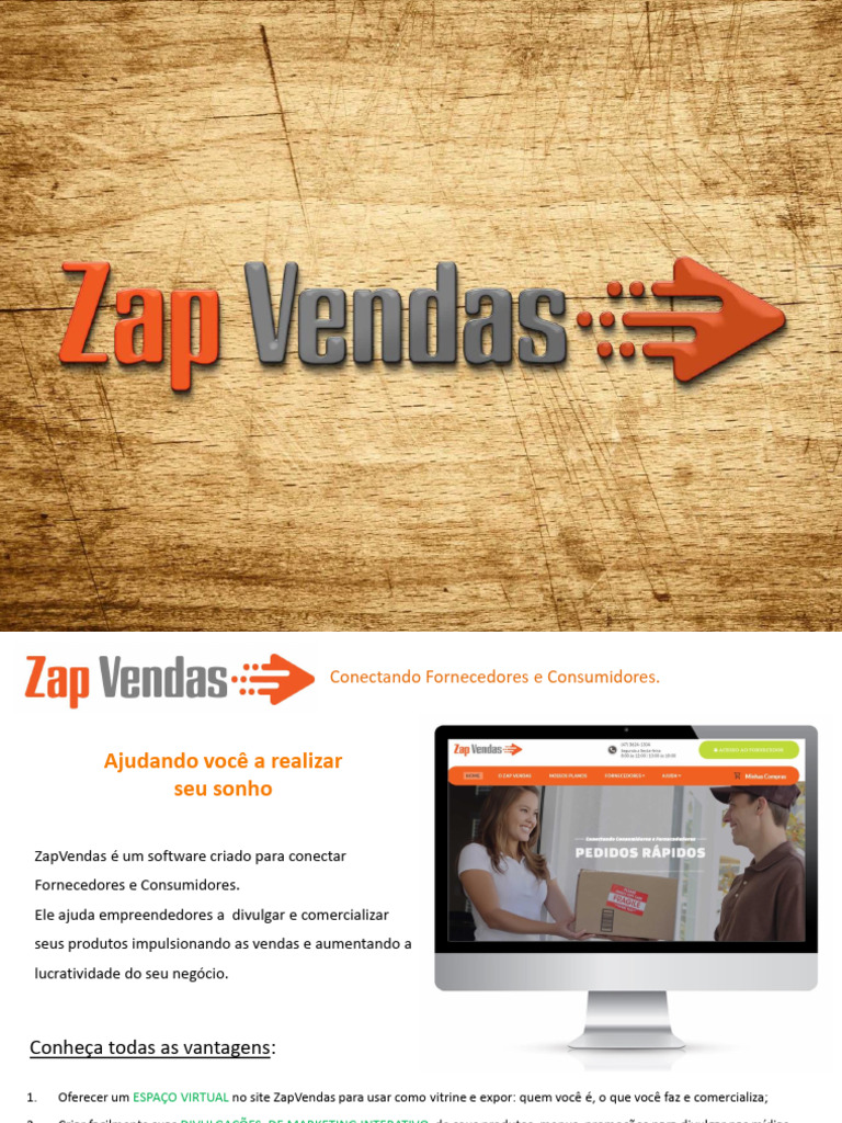 Conheca o Zap Vendas | PDF | Marketing | Facebook