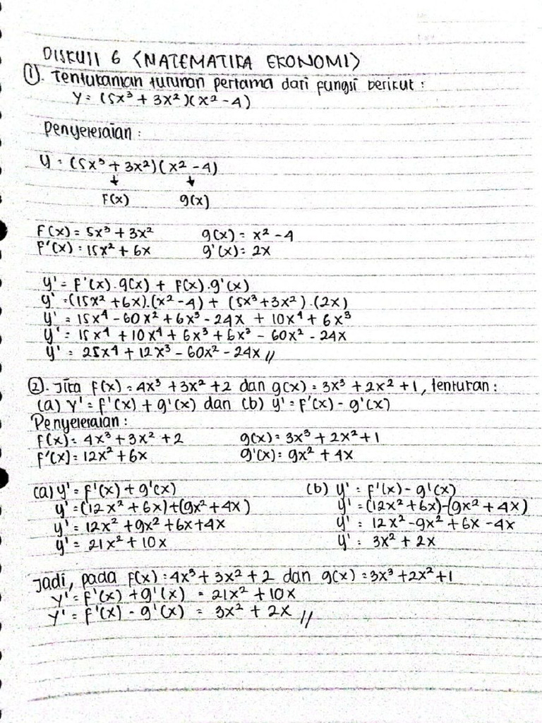 Jawab Diskusi 6 Matematika | PDF
