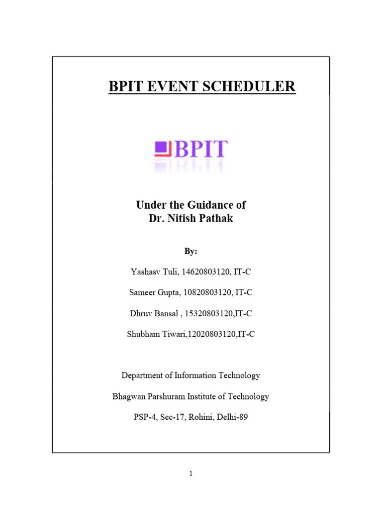 Synopsis (Dhruv - 153, Sameer - 108, Shubham - 120, Yashasv - 146) | PDF | Feasibility Study ...