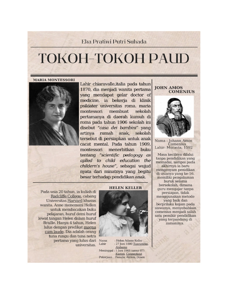 Eka - Dasar-Dasar Paud - UTS | PDF