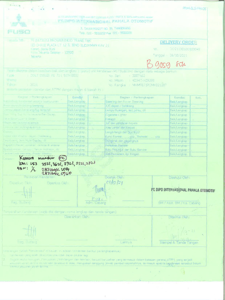 BSTK B 9059 SCK | PDF