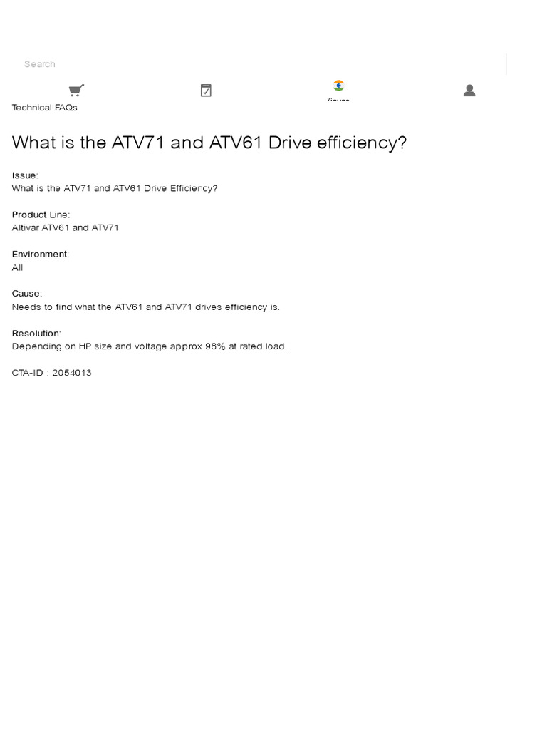 What Is The ATV71 and ATV61 Drive Efficiency | PDF | Home & Garden