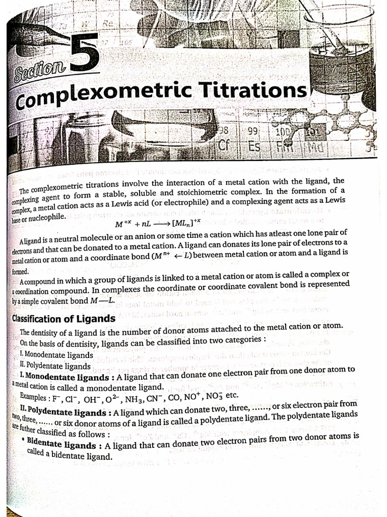 Complexometric Titrations | PDF