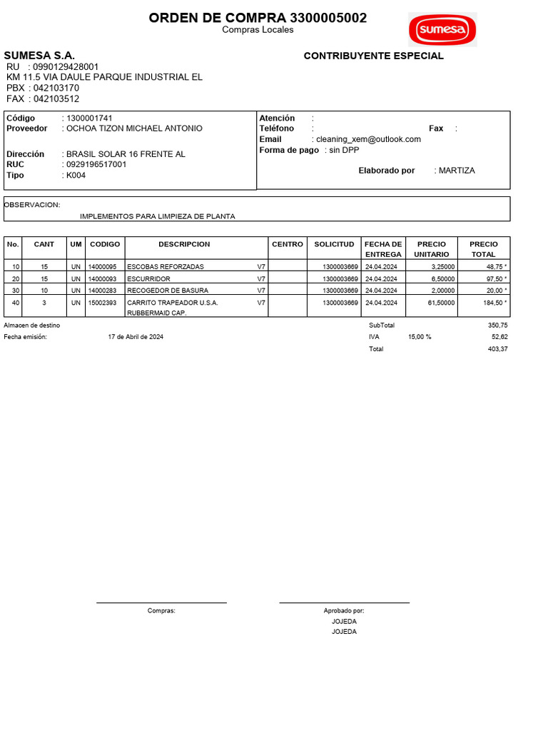Oc 3300005002 Ochoa Tizon Michael | PDF