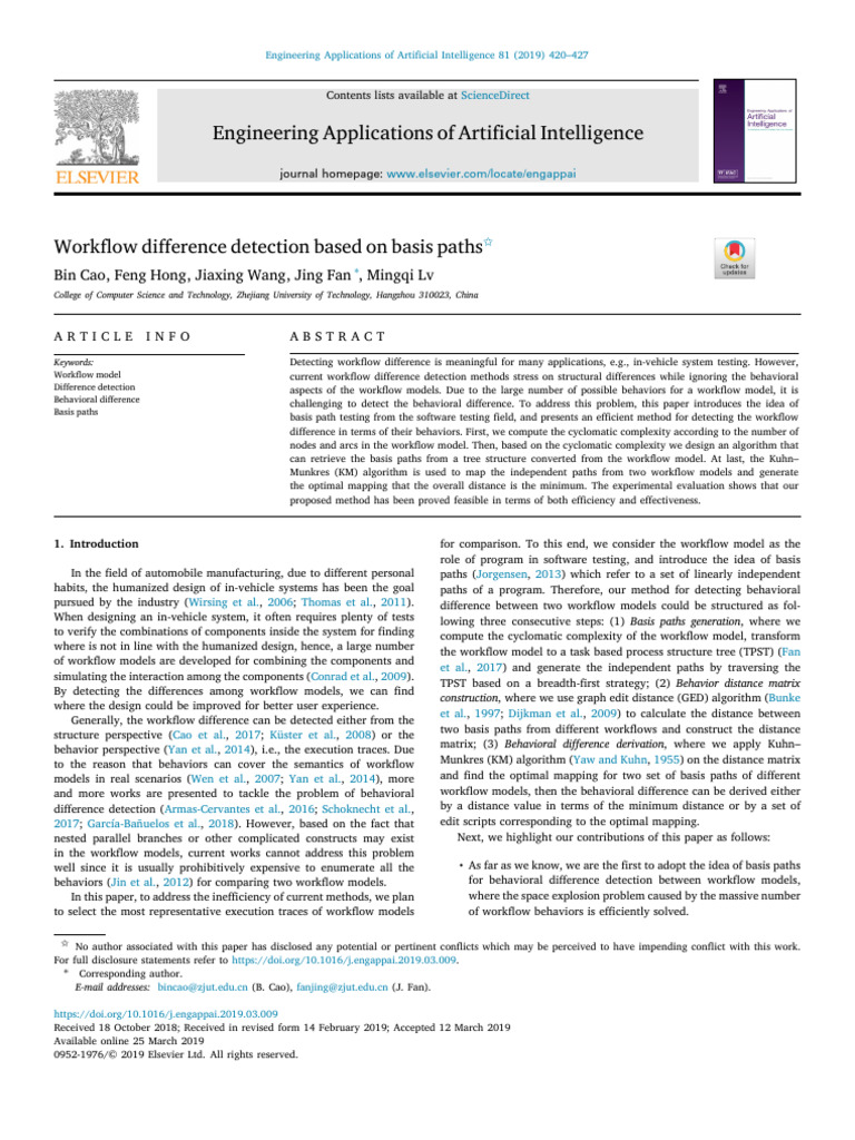 1 s2.0 S0952197619300594 Main | PDF | Computer Science | Computing