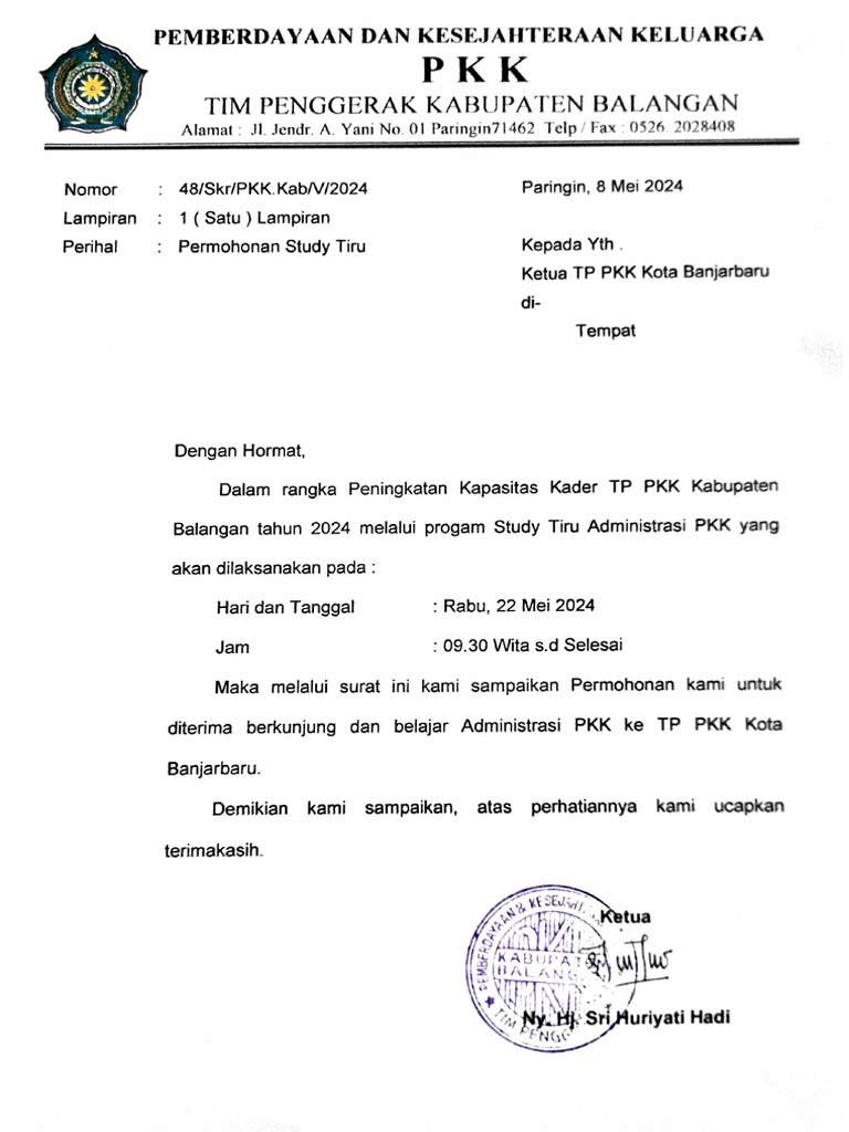 Permohonan Study Tiru Fix | PDF