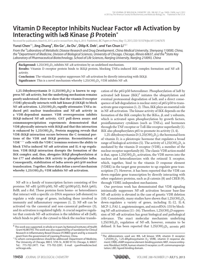 ZBC 19450 | PDF | Protein–Protein Interaction | Nutrients