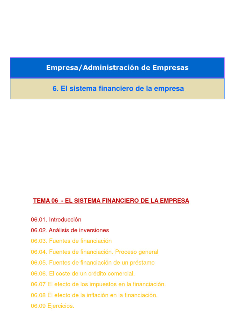 Tema 6 V130421 | PDF | Business | Negocios económicos