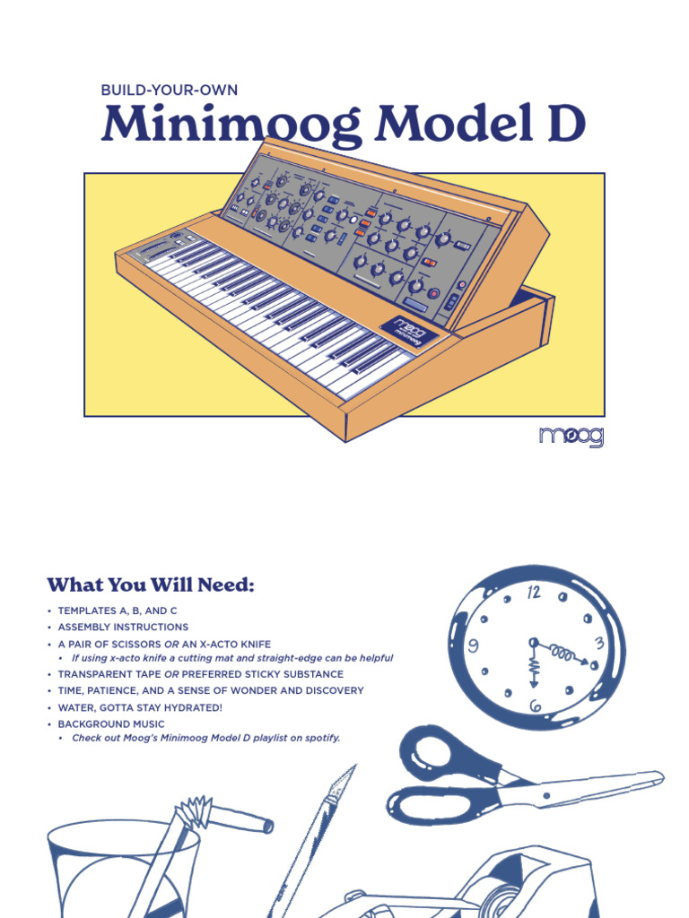Minimoog Model D - Build A Synth | PDF | Synthesizer | Electronic Music