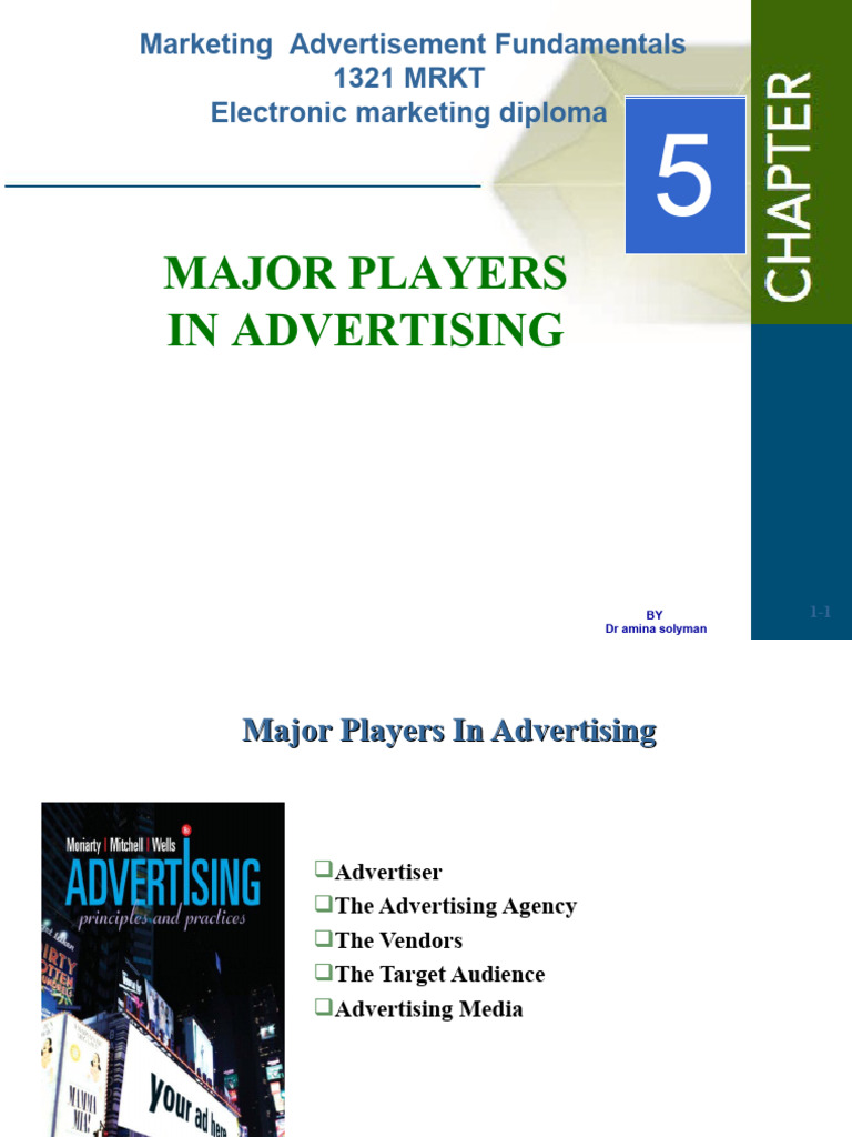 Major Players In Advertising Chapter 5 Pdf Advertising Target