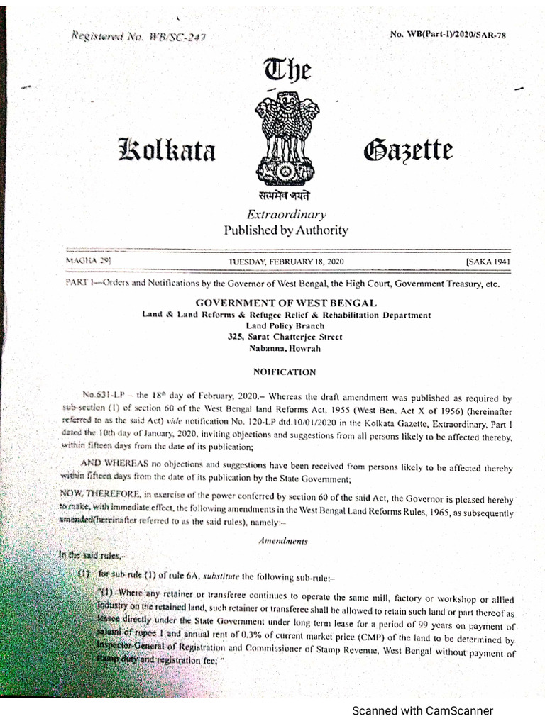 6A Draft Notification | PDF