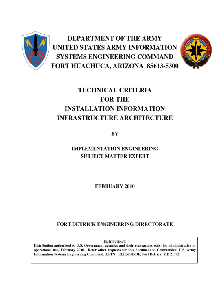 Technical Criteria for I3A Infrastructure | PDF | Telecommunications ...