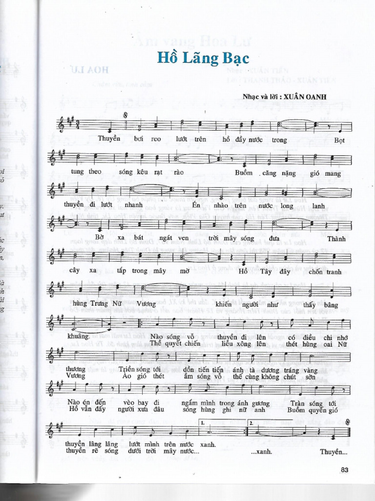 Ho Lang Bac Xua N Oanh | PDF