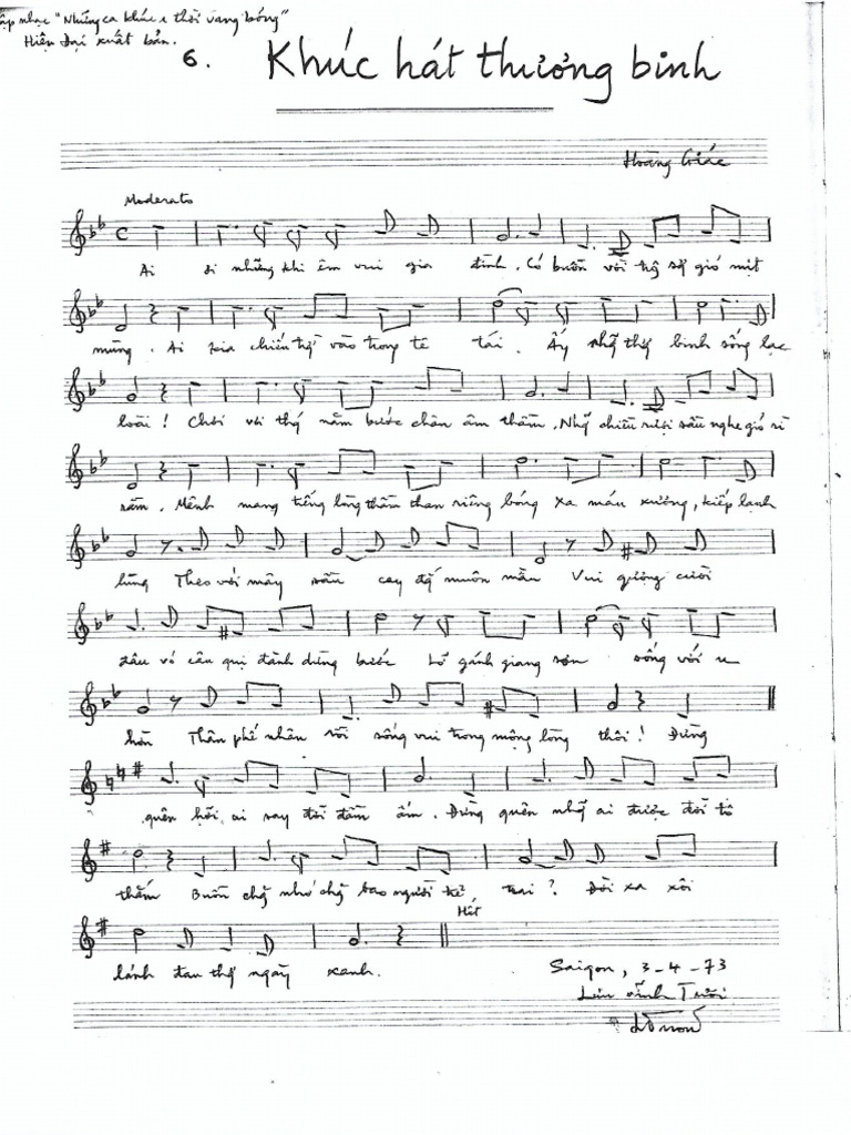 Khuc Hat Thu o NG Binh Hoang Giac | PDF