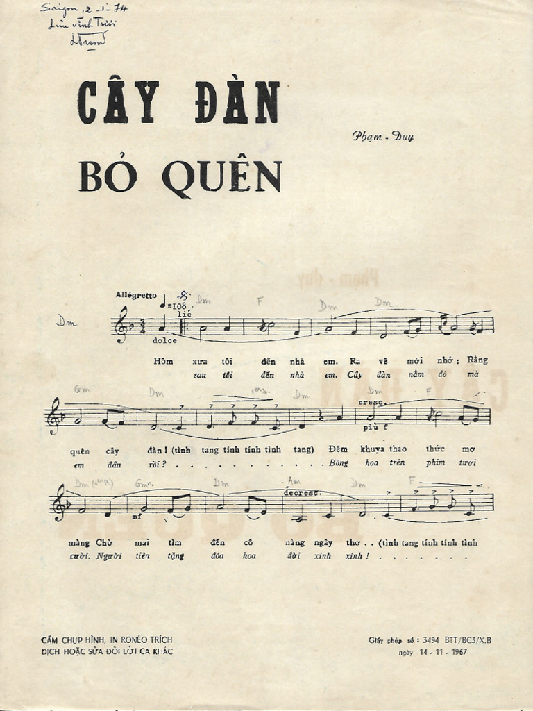 Cay Dan Bo Quen | PDF