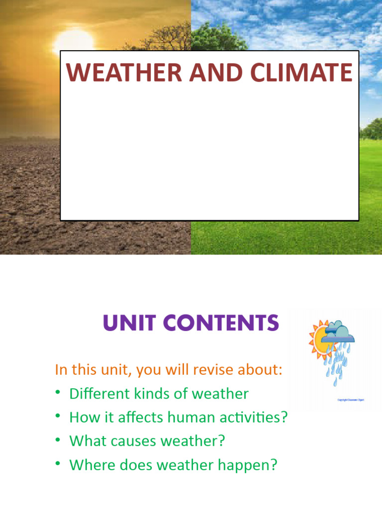 WEATHER AND CLIMATE Revision | Download Free PDF | Weather | Atmosphere ...