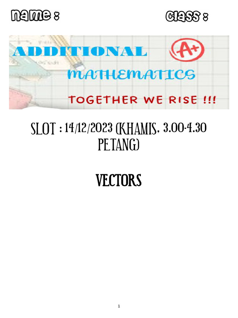 SLOT Vectors With Answer | PDF