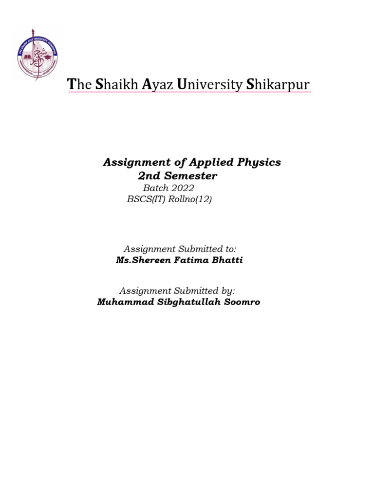 Applied Physics | PDF | P–N Junction | Rectifier