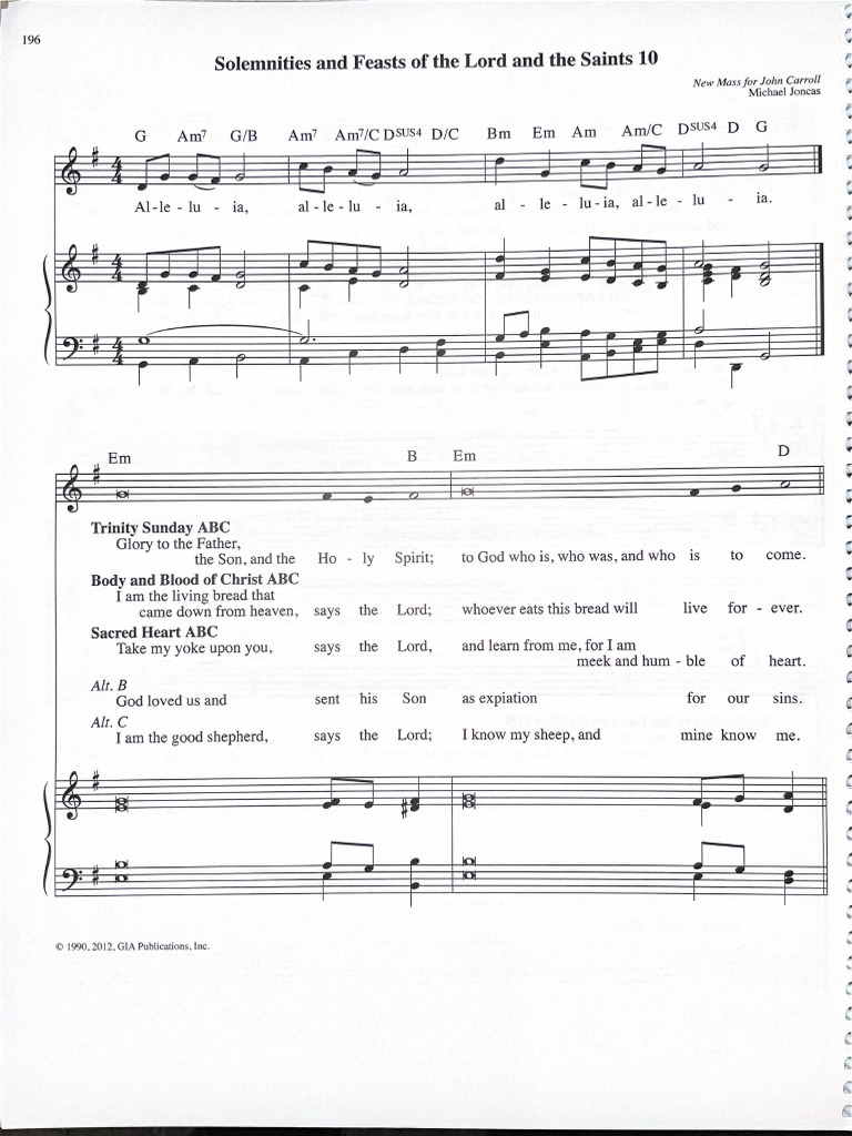 Alleluia Trinity B 2 | PDF