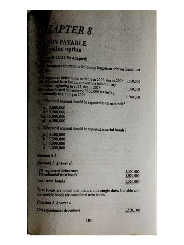Onds Payable | PDF