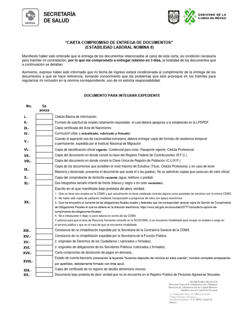 Formatos N8 2024 | PDF | El proceso de destitución | México