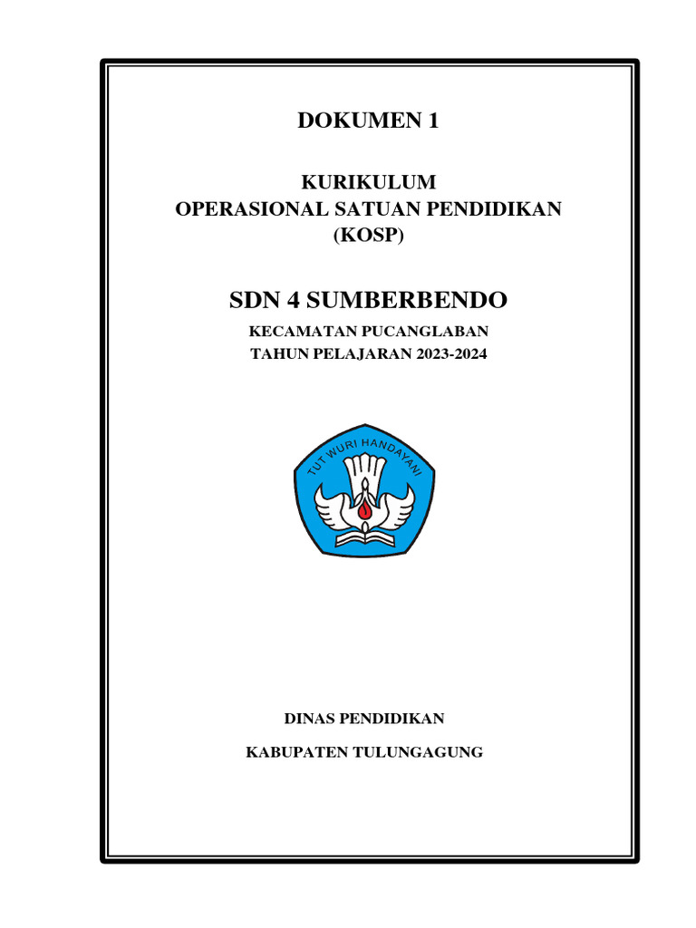 Kosp 2023-2024 - SDN 4 Sumberbendo | PDF