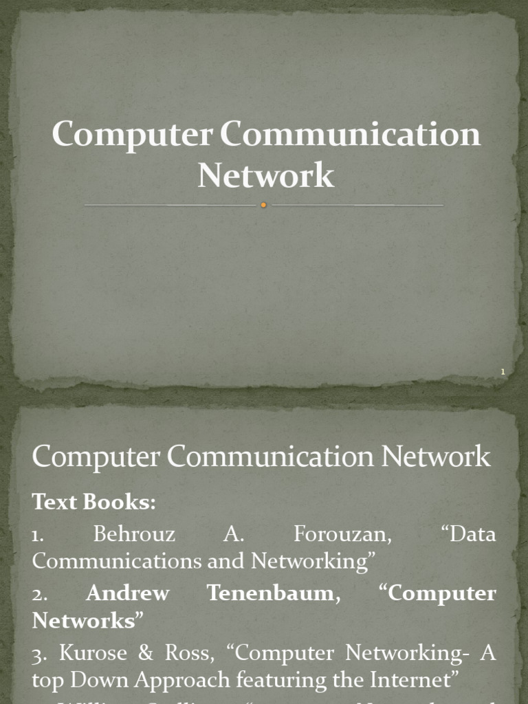 4 Communication Network | PDF | Osi Model | Computer Network