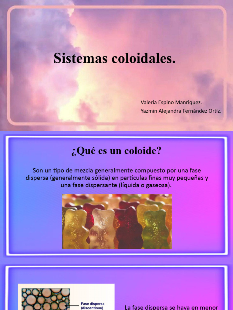 Sistemas Coloidales | PDF | Coloide | Óptica