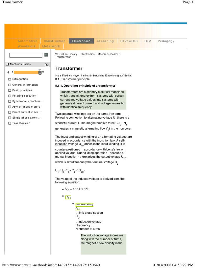 Transformer | PDF | Transformer | Inductor