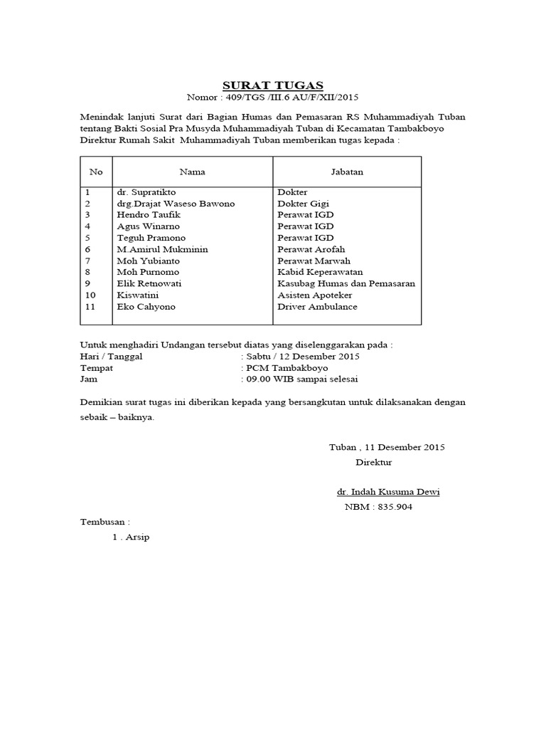 Surat Tuga1 | PDF | Karier & Perkembangan | Kesehatan Holistik