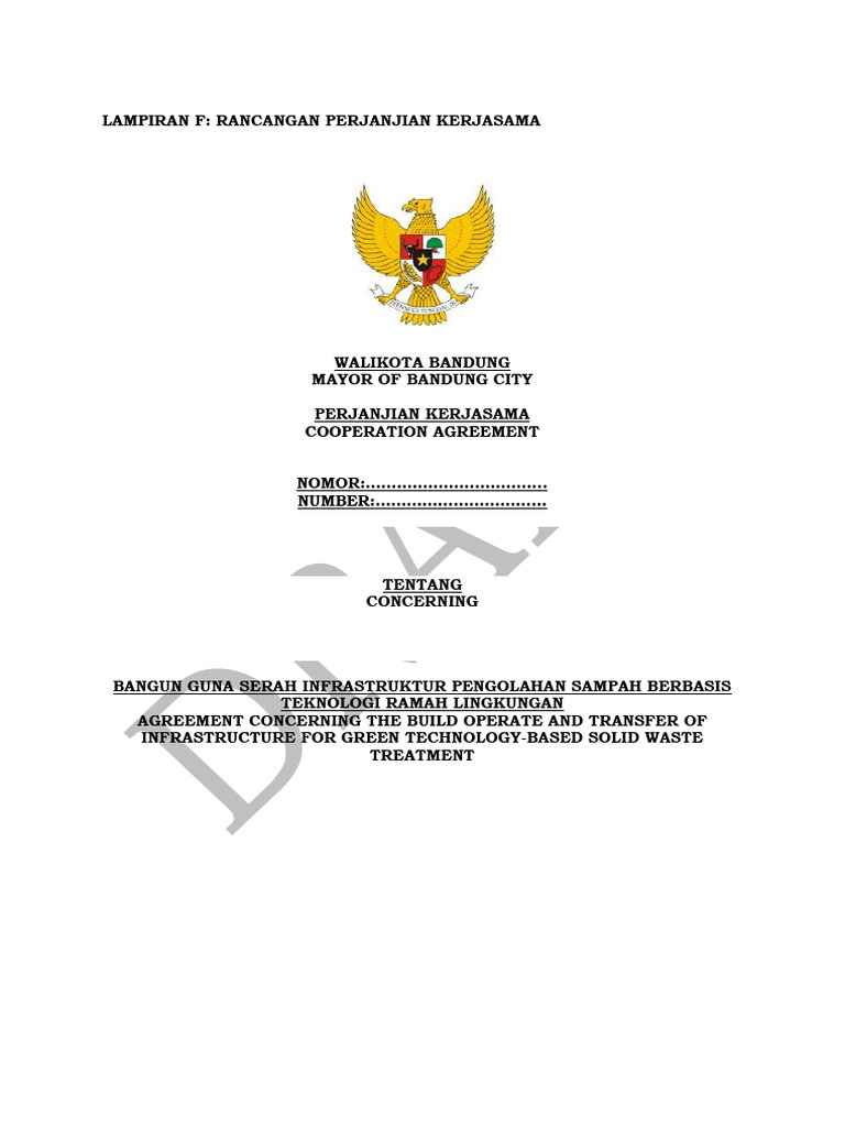 Lampiran F - Perjanjian Kerjasama | PDF | Economies