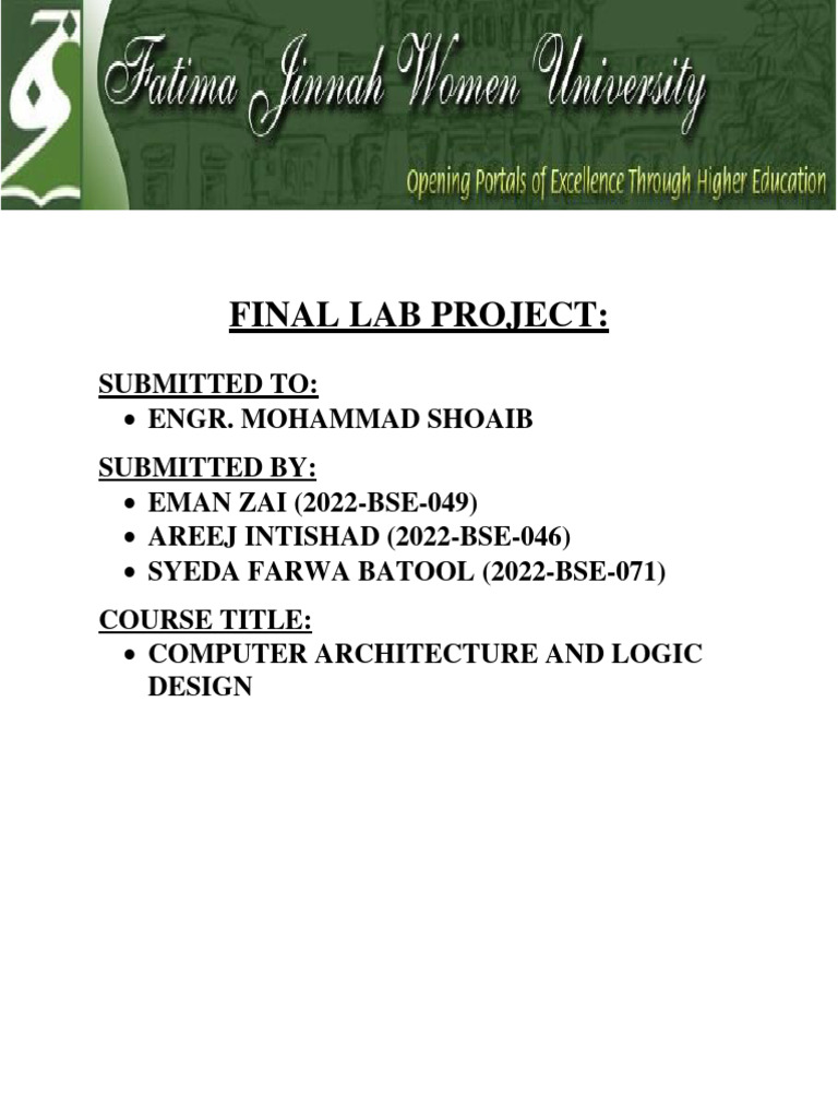 Final Project 1 | PDF | Computer Programming | Computing