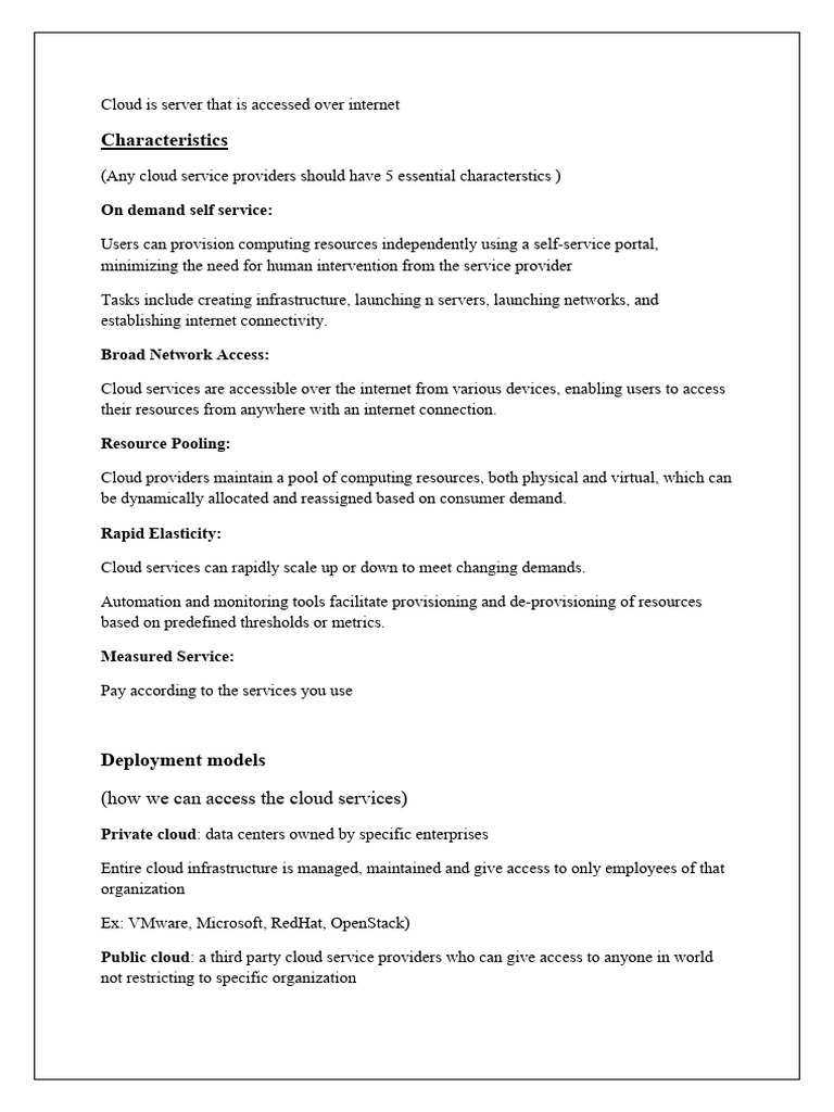 Cloud Basics | Download Free PDF | Cloud Computing | Software As A Service