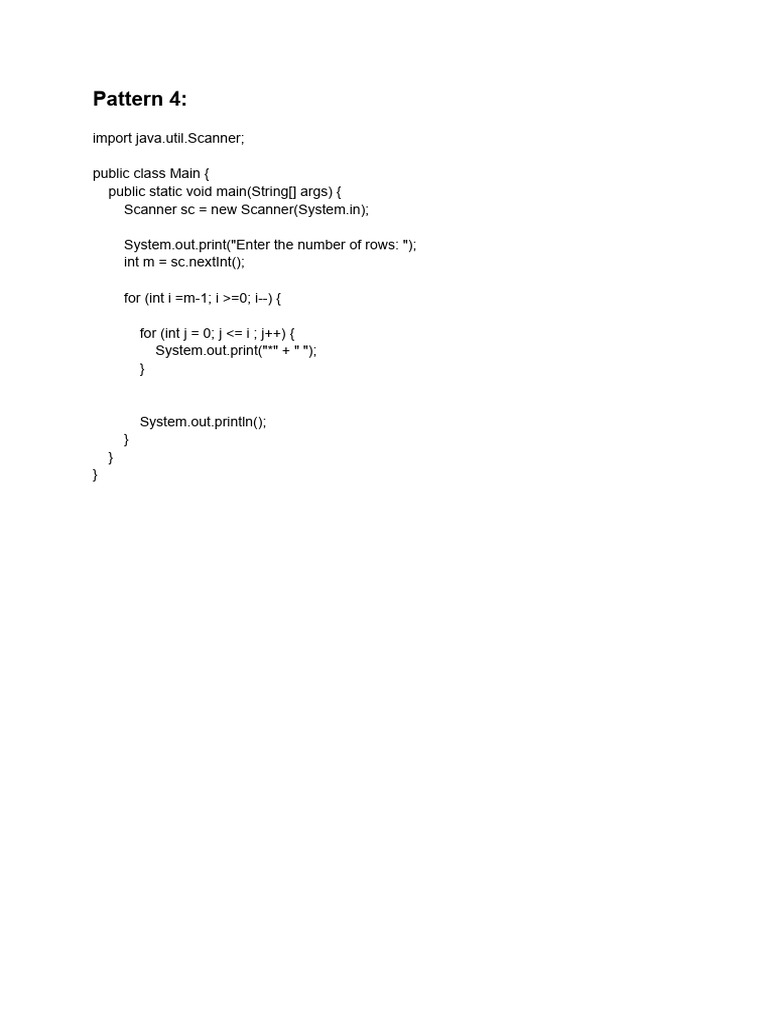 Pattern 4 Triangle | PDF | Computers