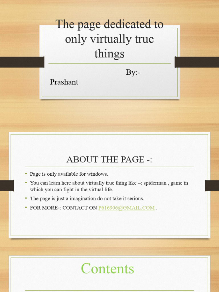 Virtually True Things Explained | PDF | Games & Activities | General ...