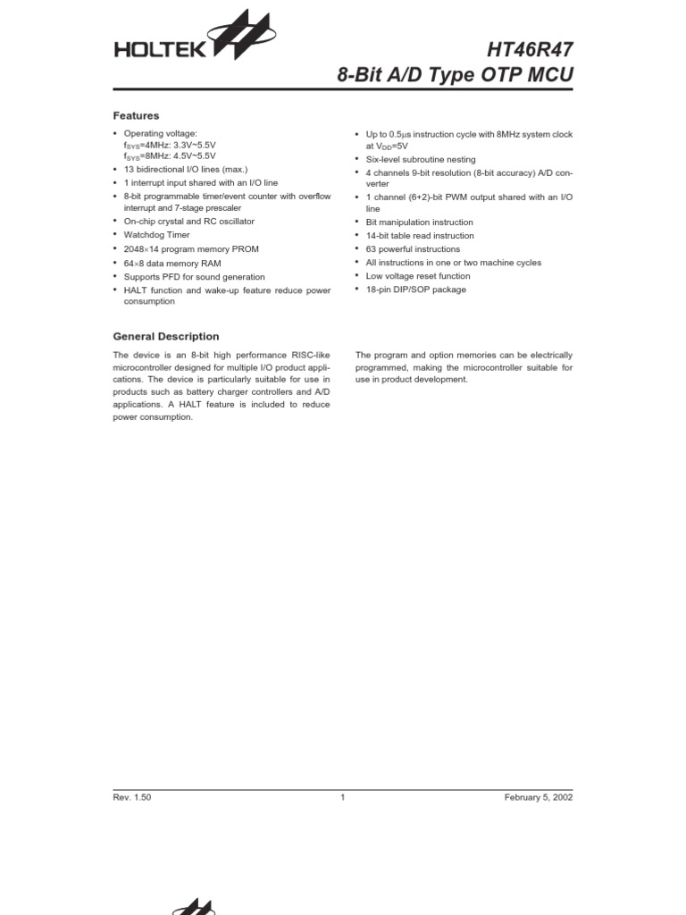 46 R 47 | PDF | Analog To Digital Converter | Electronic Oscillator