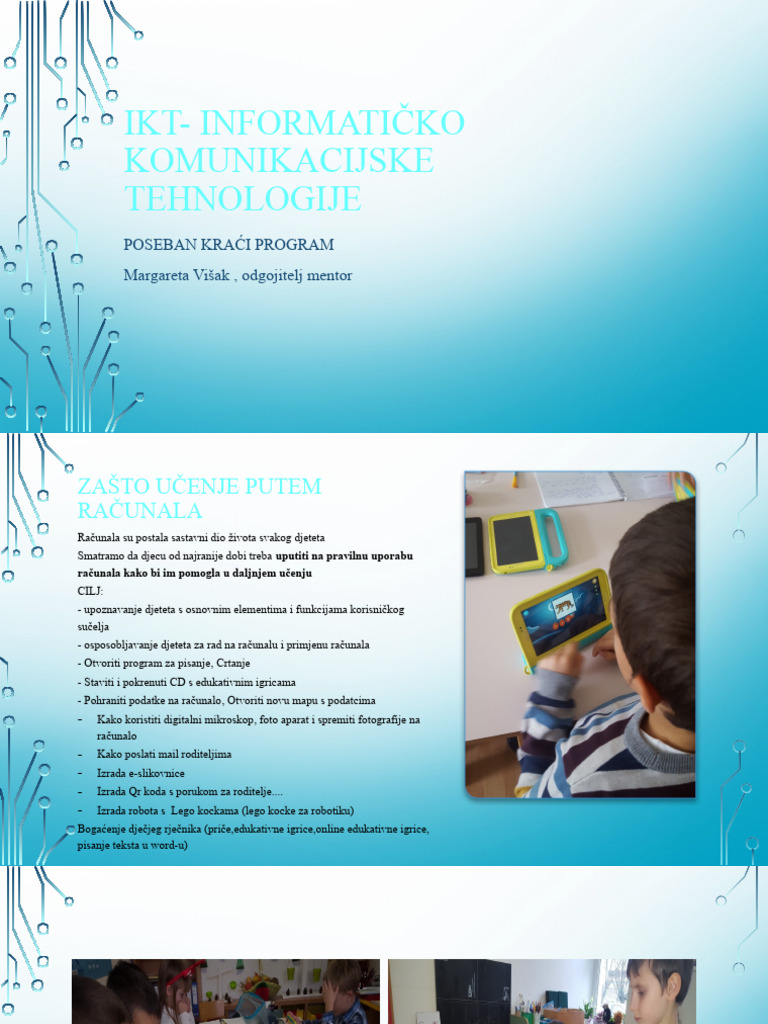 Ikt-Informatičko Komunikacijske Tehnologije: Poseban Kraći Program ...