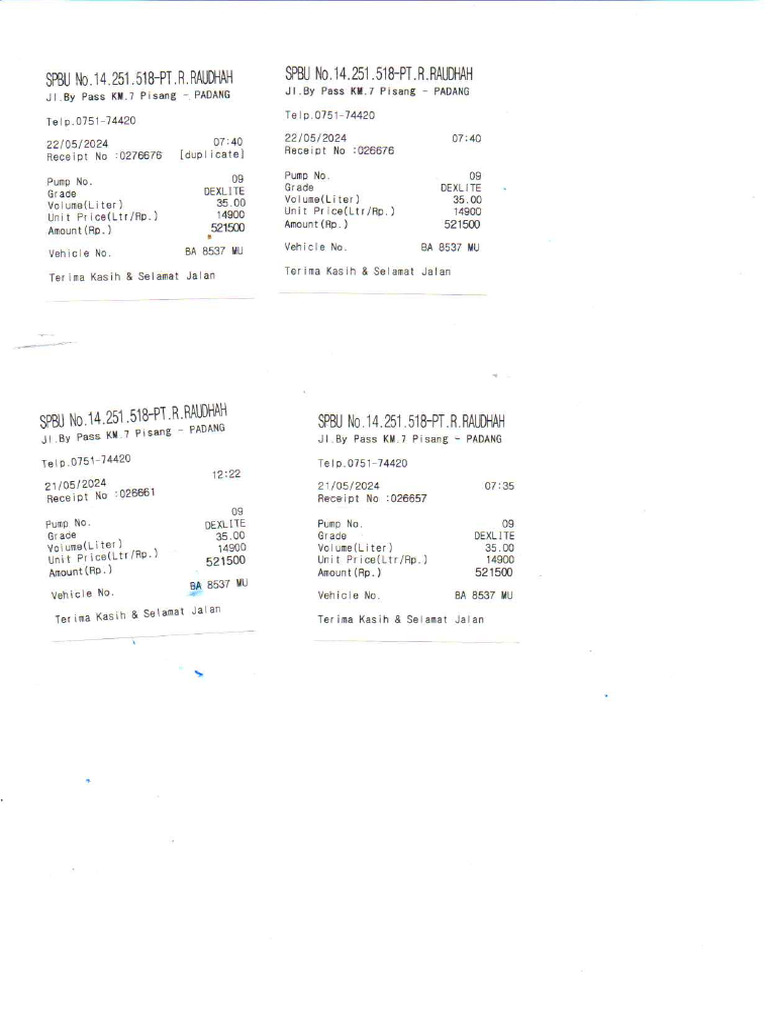 Bon BBM 853720240524 - 10172936 | PDF