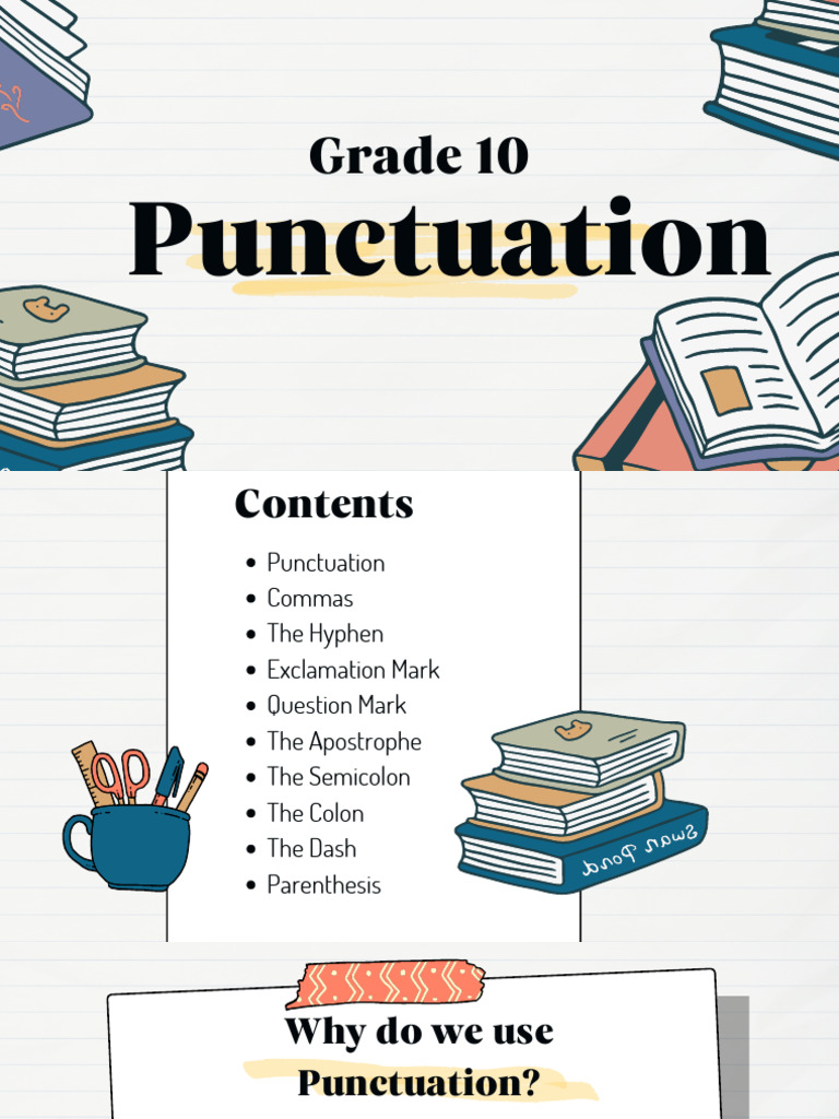 Grade 10 Punctuation | PDF | Punctuation | Comma