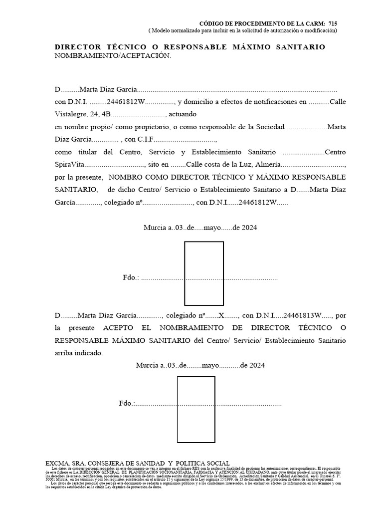 Nombramiento Director | PDF | Documento de identidad | Gobierno