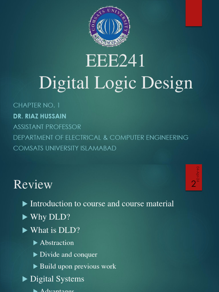 DLD Lecture 1 - (Digital Systems & Binary Numbers) | PDF | Subtraction | Encodings